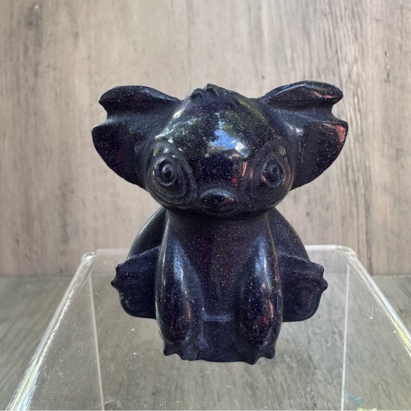 Accents | Disneys Lilo Stitch Blue Sandstone Goldstone Crystal Stone ...